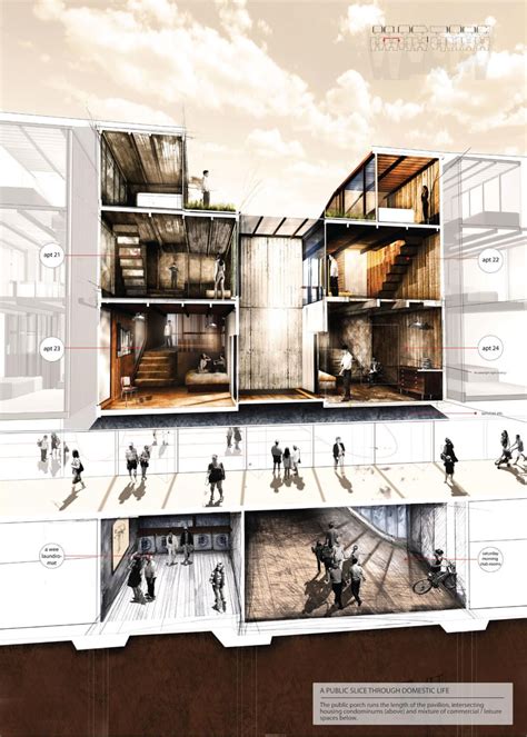 Ground Section Drawing Architecture