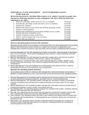 Exploring Operating System Services And Functions Course Hero