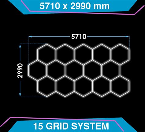 15 Hexagon Grid Lighting Design Hexlum