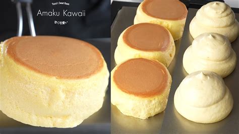 ふわぷるスフレパンケーキ♥ピンクがかわいいクリームチーズソースとベリーソース♥how To Make Souffle Pancakes 甘く