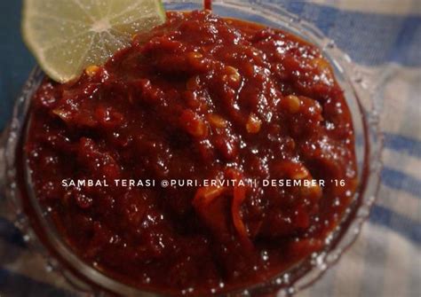 Resep Sambal Terasi Pedas Manis Oleh Puri Ervita Cookpad