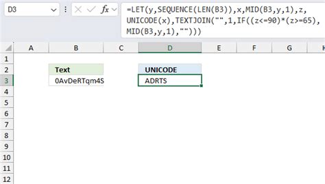 How To Use The UNICODE Function