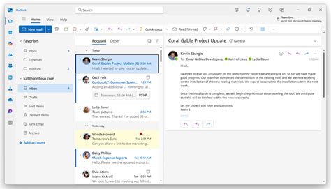 Accessibility And Usability Improvements In The New Outlook For Windows Microsoft