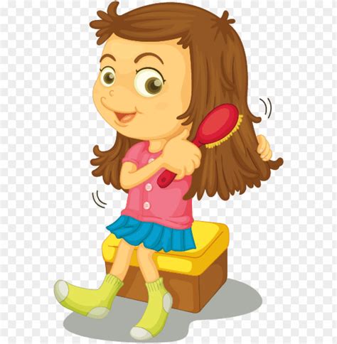 Free Brushing Hair Clip Art With No Background Clipartkey The Best