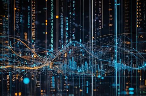 Big Data Processing And Calculating Process Premium Ai Generated Image