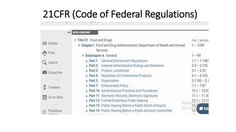Code Of Federal Regulations Cfrpptx