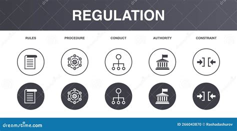 Rules Procedure Conduct Authority Stock Vector Illustration Of Online Design 266043870