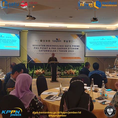 Kepala Kppn Jember Hadiri Acara Rekonsiliasi Data Premi Potongan Pihak