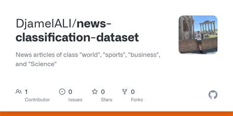 Github Djamelalinews Classification Dataset News Articles Of Class