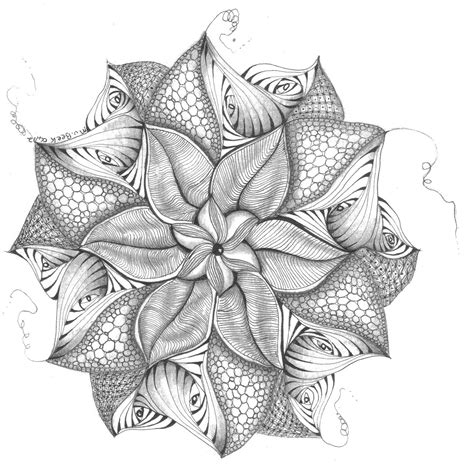 What Is A Mandala Zentangle Drawing At Andrew Capone Blog