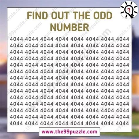 Spot The Odd One Can You Find The Odd Number In 6 Seconds In 2025