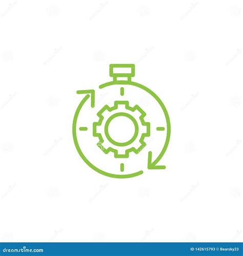 Het Pictogram Van Het Tijdbeheer Met Uiterste Termijn Haast