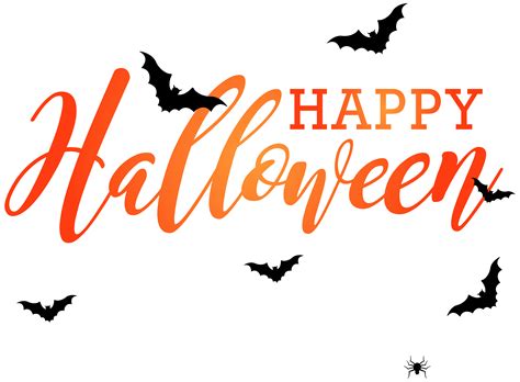 Happy Halloween With Bats Png Clip Art Image Gallery Yopriceville