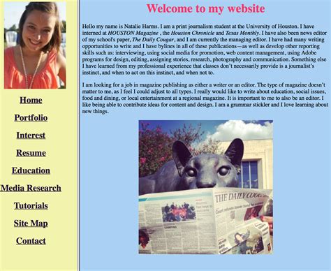 Websitehtml Assignment University Of Houston Digital And Magazine