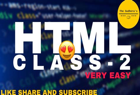 Learn Programming Language From Scratch Html Class 2 Very Easy And