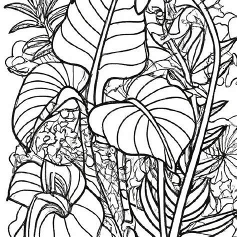 Plantas Da Mata Atlântica 10 Desenhos Para Imprimir E Colorir