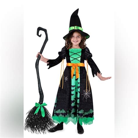Spooktacular Creations Costumes Green Witch Costume For Girls Evil