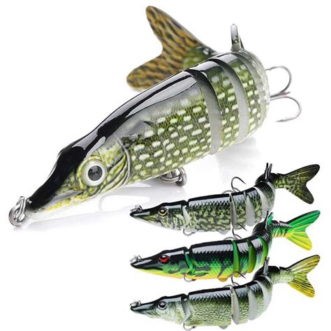1pc Fishing Lures For Bass Trout Multi Jointed Swimbaits Pencil