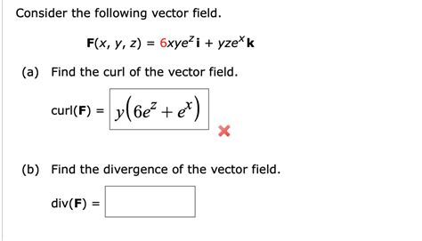 Solved Consider The Following Vector