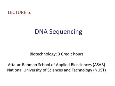 PPT DNA Sequencing PowerPoint Presentation Free Download ID
