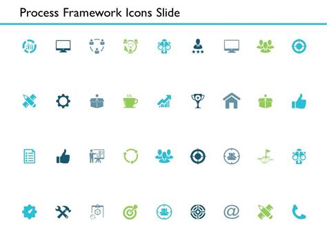 Process Framework Icons Slide Ppt PowerPoint Presentation File Vector