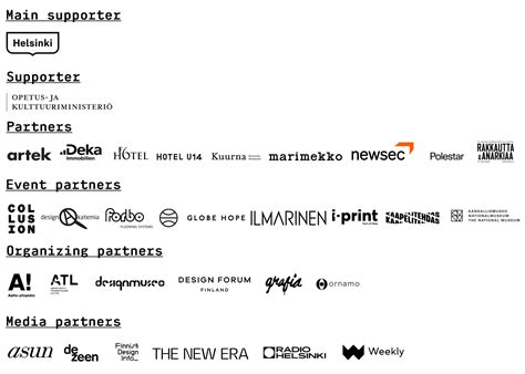 Festival Info Helsinki Design Week