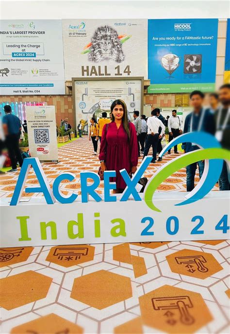 Acrex2024 Expo Hvac Fsai Ishrae Sneha Walke