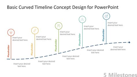 Basic Curved Timeline PowerPoint Template Google Slides
