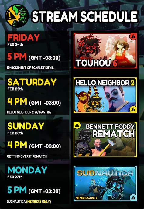 Phil 🔞minors Dni🔞 On Twitter 📅its The Stream Schedule Playing