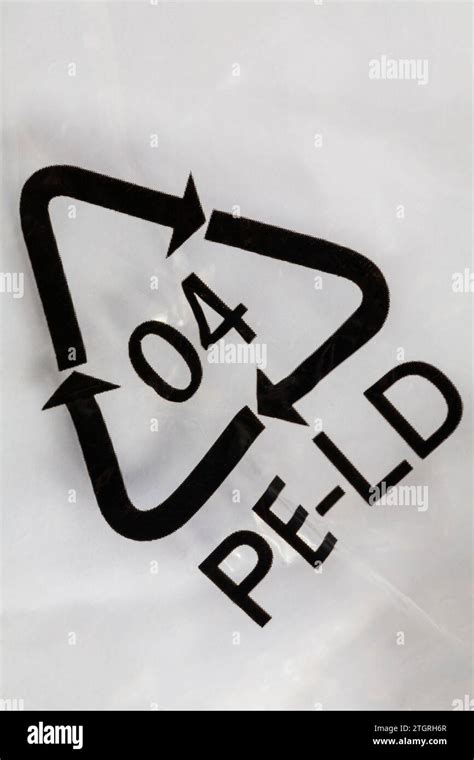 Pe Ld Recycling Logo Symbol Pe Ld Low Density Polyethylene 4 Stamp On