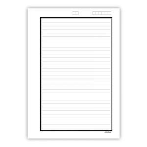 Buy Double Side Ruled Border Paper For Assignment Project A Size Online In India Hello August