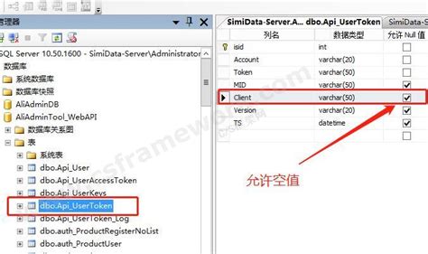 Apiusertoken列不允许有 Null 值不能将值 Null 插入列 Client。insert 失败cs框架网
