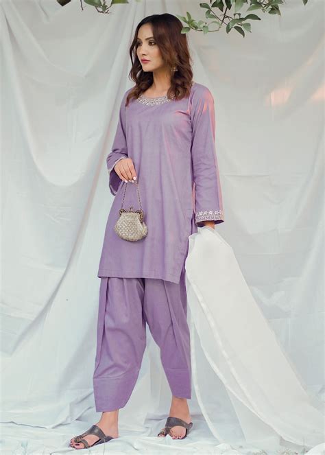 Wash And Wear Shalwar Kameez In Cream By Bin Musab Lfz7903 Laampk