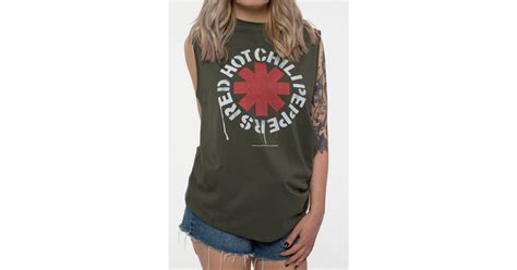 Red Hot Chili Peppers Stencil Muscle Tank Paradiso Clothing