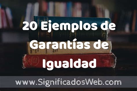 20 Ejemplos de Garantías de Igualdad Tipos Definición y Análisis