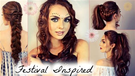 Music Festival Hairstyles For Long Hair Beachy Waves Braids