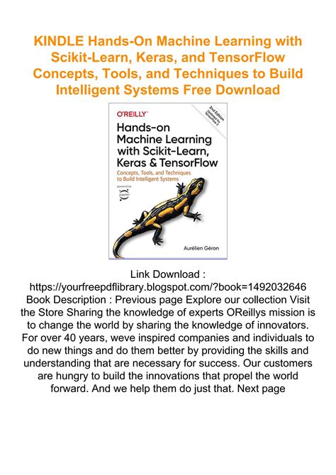 Kindle Hands On Machine Learning With Scikit Learn Keras And