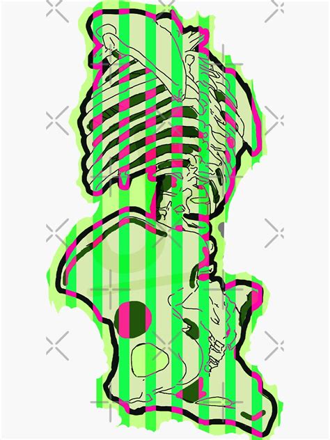 Acid Skeleton Sticker For Sale By Fortij Redbubble
