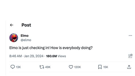 The Elmo Tweet That Everyone Is Talking About