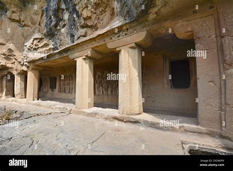 Ellora Brahmanical Caves Cave No 27 General View Of The Façade Showing