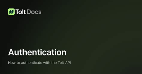Authentication Documentation
