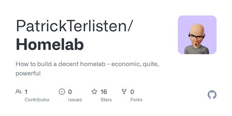 Github Patrickterlisten Homelab How To Build A Decent Homelab Economic Quite Powerful
