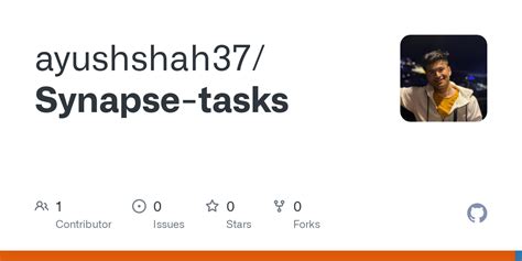 Github Ayushshah37synapse Tasks