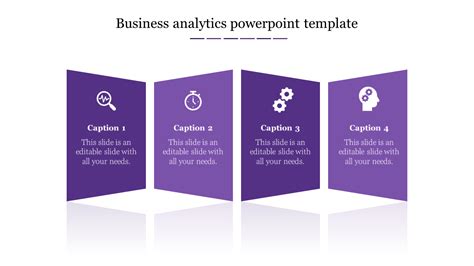Get Business Analytics Powerpoint Template With Four Stages