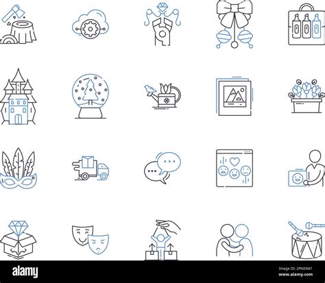 Performance Art Outline Icons Collection Performance Art Theatre Dance Music Visual