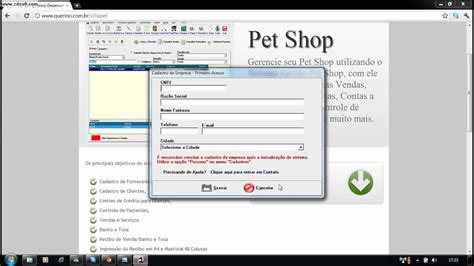 Como Baixar e Instalar o Sistema Gestão PetShop YouTube