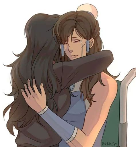 Hug Before Leaving To South Pole Korrasami Korra Legend Of Korra
