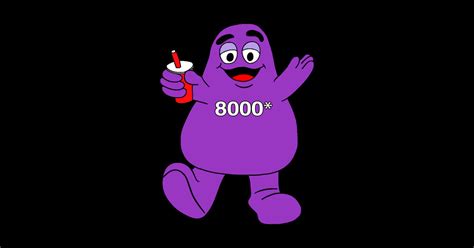 Grimace 8000 Grimace Sticker Teepublic