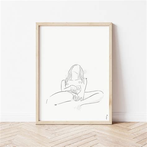 Sex Line Art Abstract Erotic Line Art Sensual Bedroom Wall Art Nude
