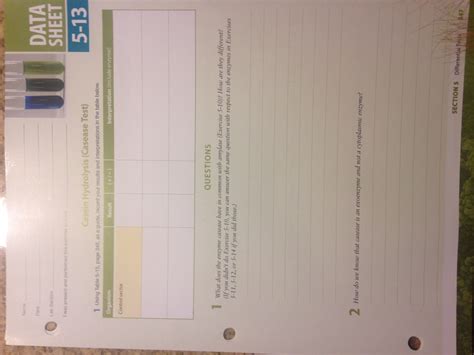 Solved DATA SHEET Name Lab Section Standard Plate Count Chegg